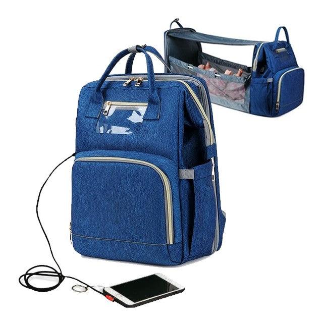 BabyStation™ 4-In-1 Expanding Nursing Diaper Backpack – Brixstr